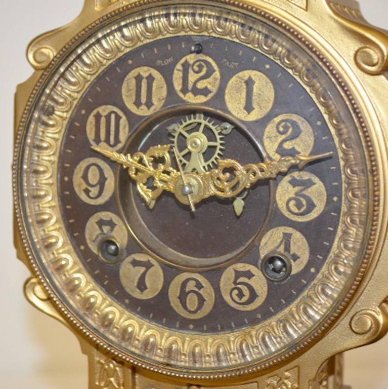 Antique Ansonia Statue Clock, "Rembrandt": T&S For Sale at 1stDibs ...