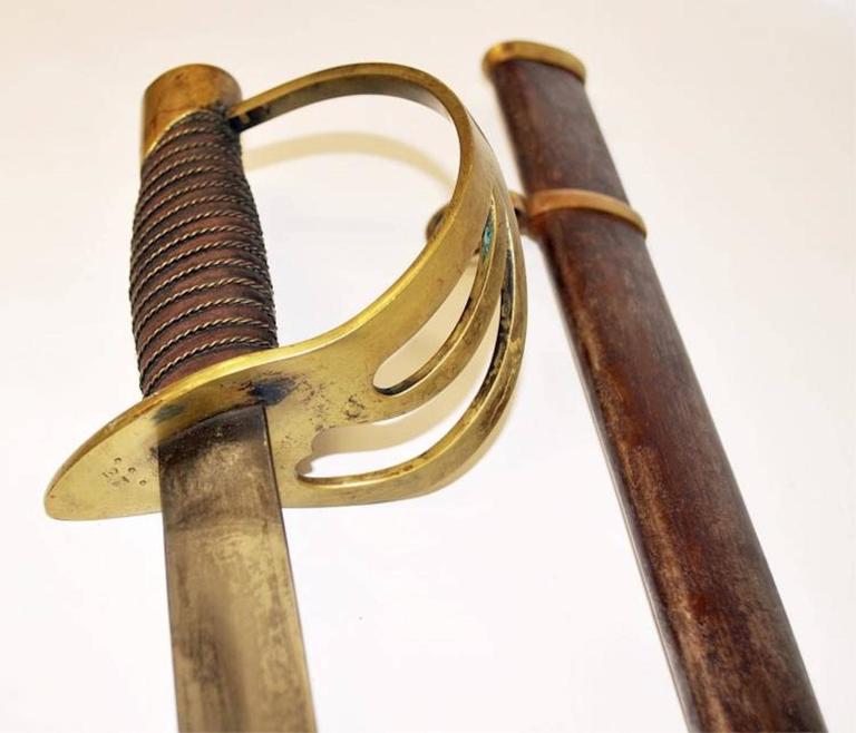 Antique Civil War Sword and Scabbard Steel and Brass at 1stDibs | civil ...