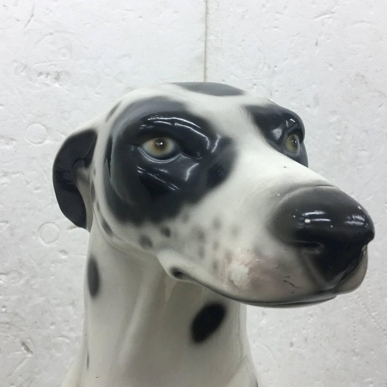 Mid-Century Modern Ceramic Dog, Made in Italy, circa 1950 at 1stDibs