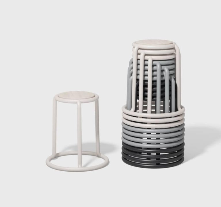 Champ Stackable Stool by Visibility, 2016 For Sale at 1stDibs | champ stool, champ stacking stool