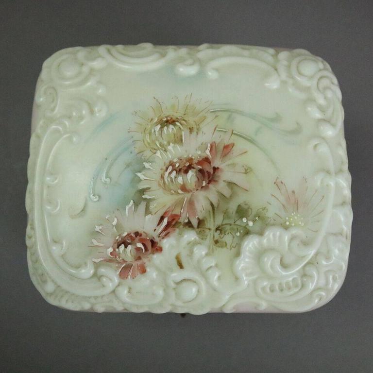 Antique Oversized Baroque C.F. Monroe Wavecrest Glass and Bronze ...