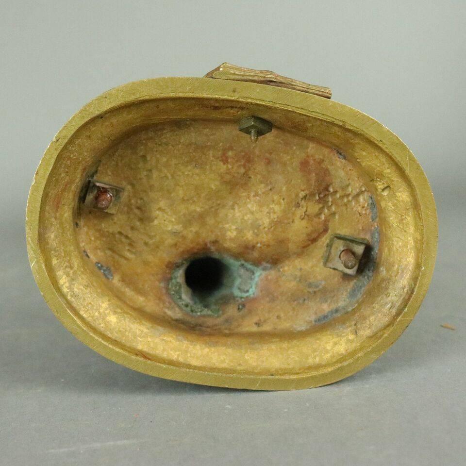 Antique Bronze Sculpture "Prelude" Signed Aug, Moreau, Boy and Lute ...