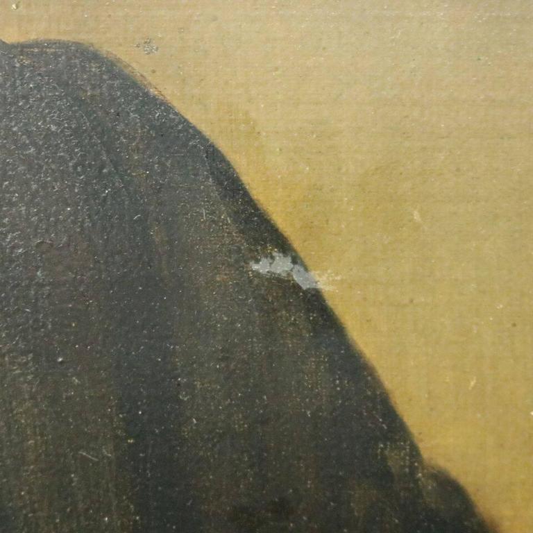 Antique Irish Oil on Canvas Portrait Painting of John Quaid, circa 1860 ...