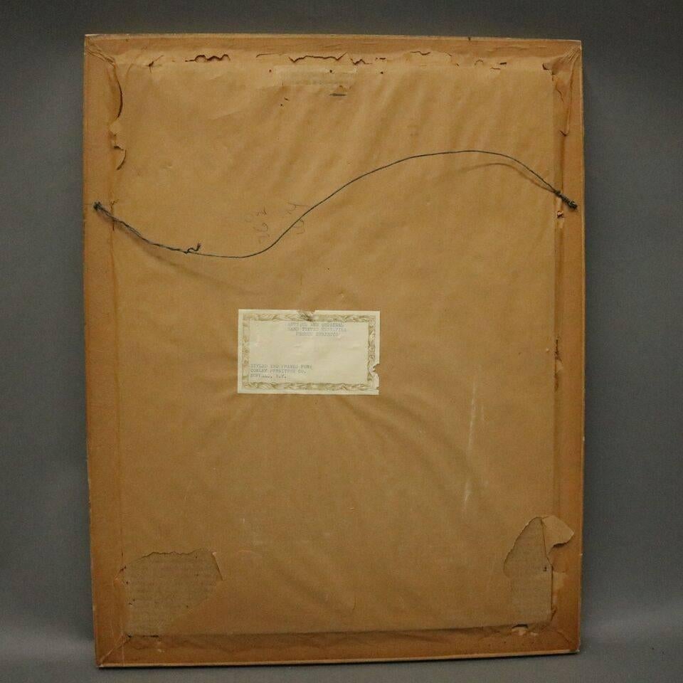 Antique French Hand Tinted Print "Le Menuet de La Mariee" by P L ...