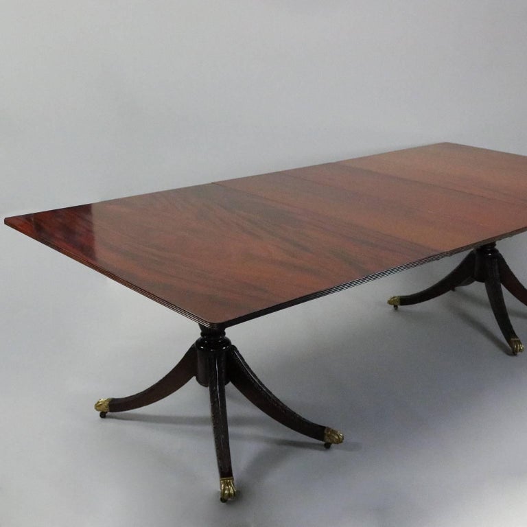 Federal Style Mahogany Virginia Craftsmen Repro Dbl Pedestal Dining ...
