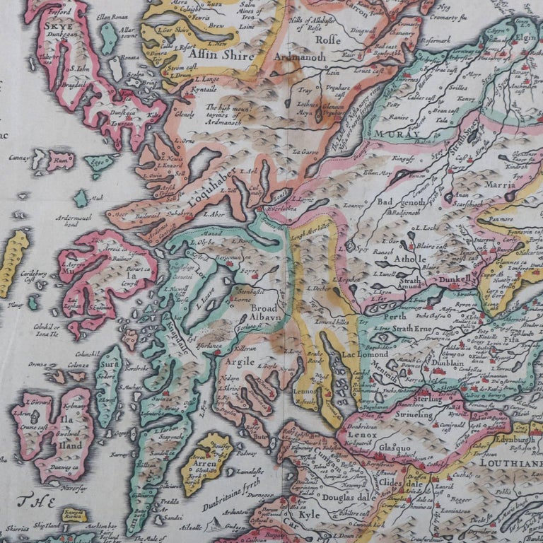 Map of "The Kingdom of Scotland" Printed and Colored by J. Garrett ...
