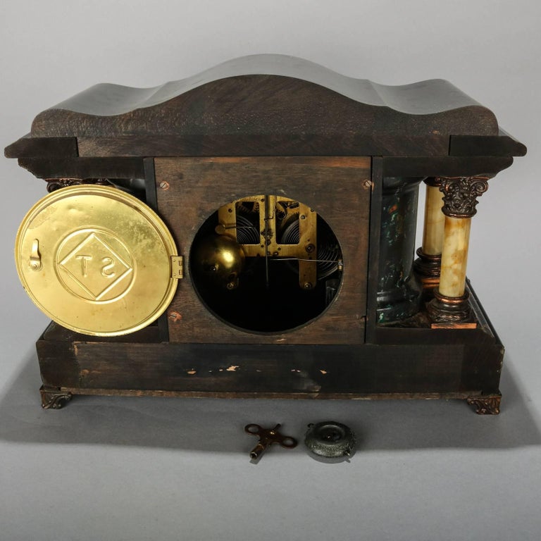Antique Seth Thomas Adamantine Mantle Clock, circa 1900 at 1stDibs
