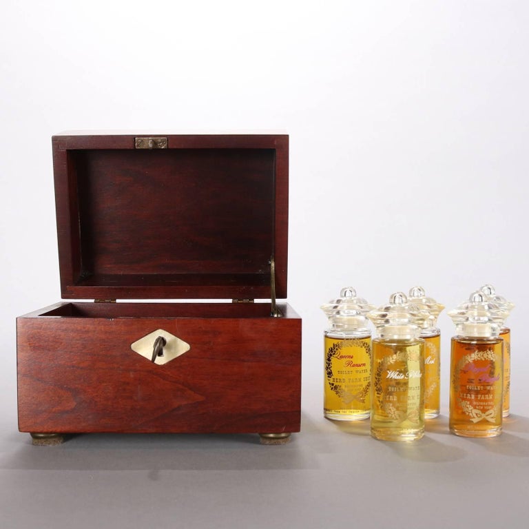 Georgian Style Mahogany "Quaint American" by Carl Forsund Perfume Caddy ...