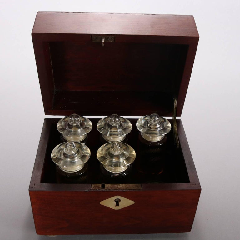 Georgian Style Mahogany "Quaint American" by Carl Forsund Perfume Caddy ...