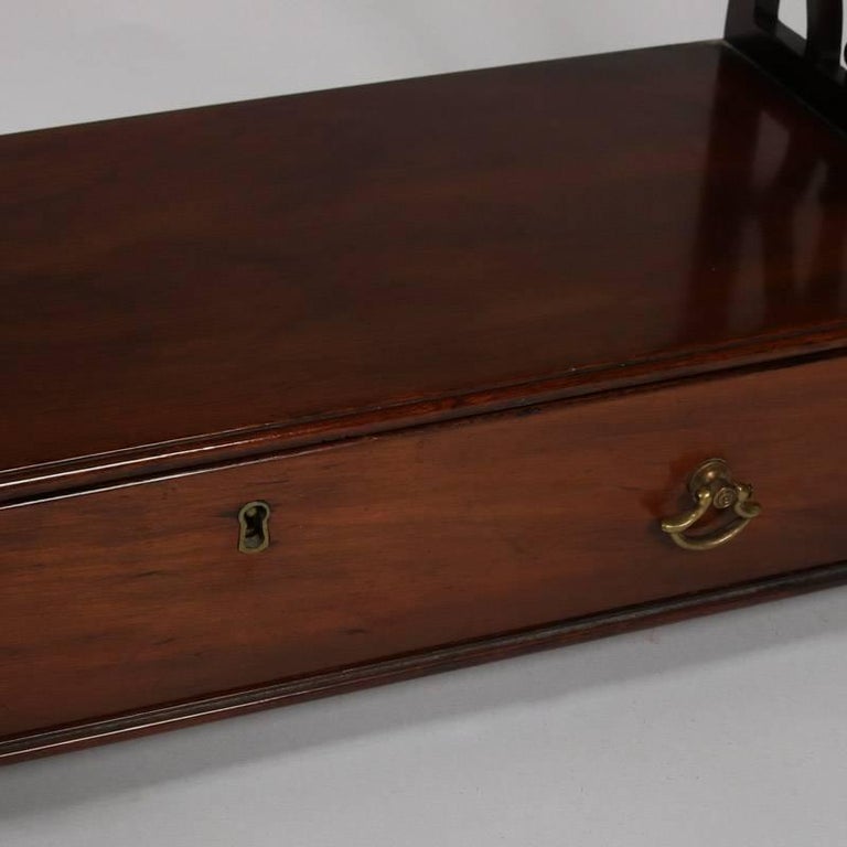 "Colonial Williamsburg Restoration" Mahogany Wall Shelf with Two ...