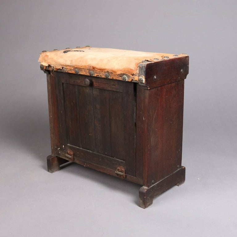 Early 20th Century Primitive Arts and Crafts Antique Grain Painted Shoe ...