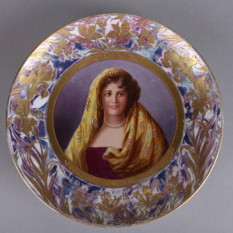 Antique Royal Vienna Austria Porcelain Portrait Plate Signed Ferdi ...