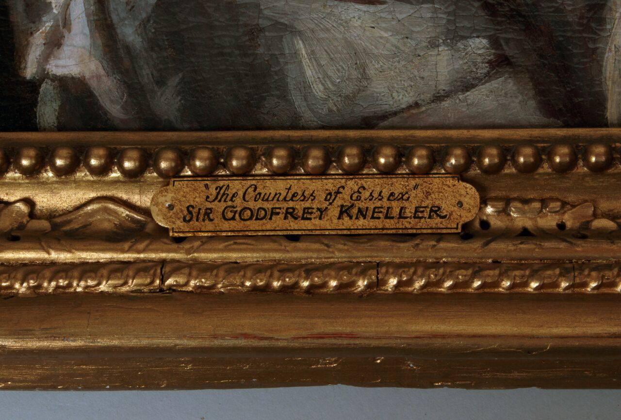 Antique G. Kneller Oil on Canvas Painting “The Countess of Essex”, 19th ...
