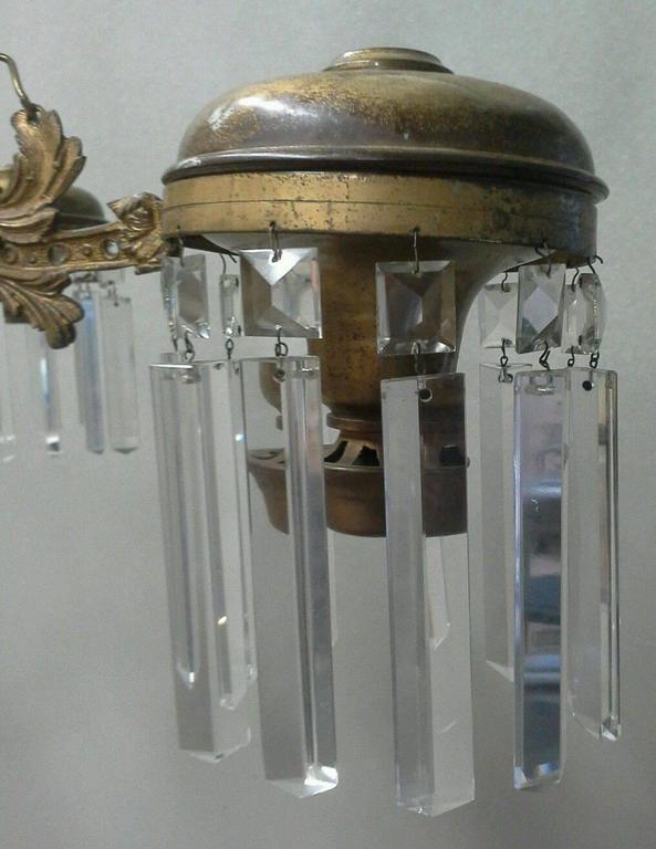 Rare Antique Gilt Bronze 4-Light Solar Chandelier Henry Hooper and Co ...