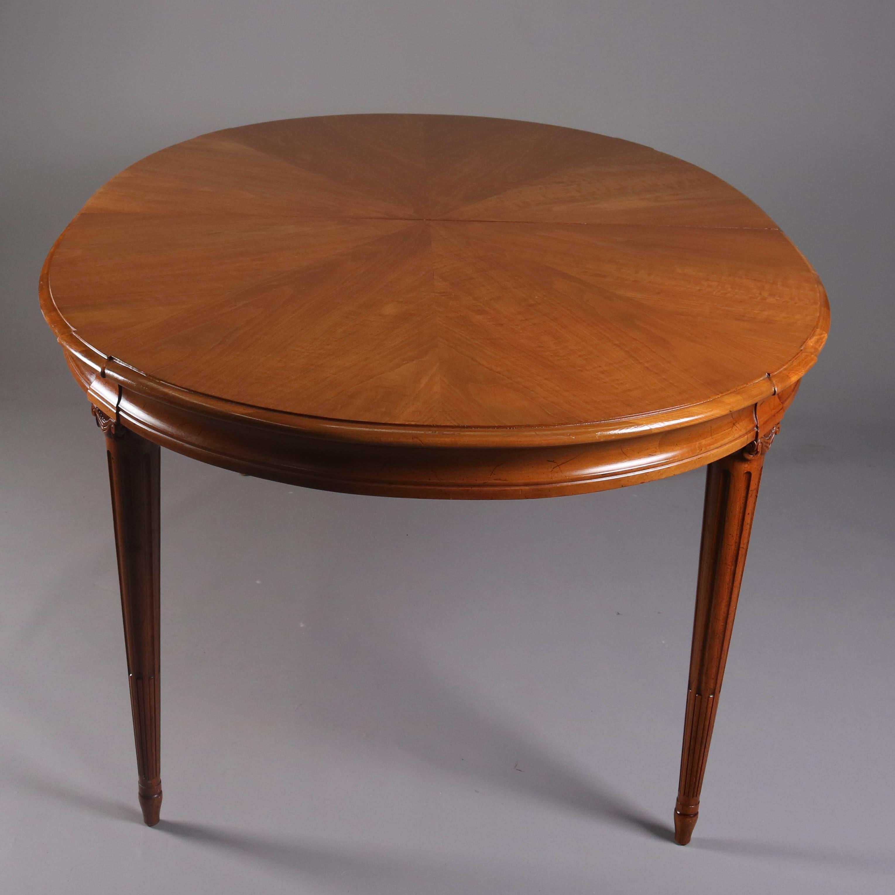 French Regency Style Henredon Furniture Dining Table with Six Chairs at ...