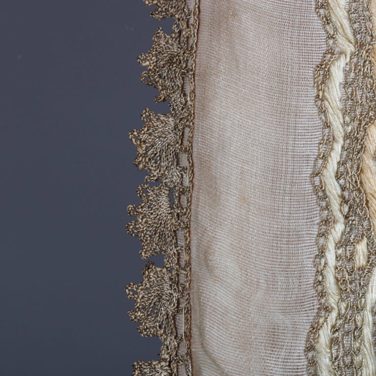 Antique Syrian Persian Embroidered Silk Prayer Niche Wall Tapestry ...