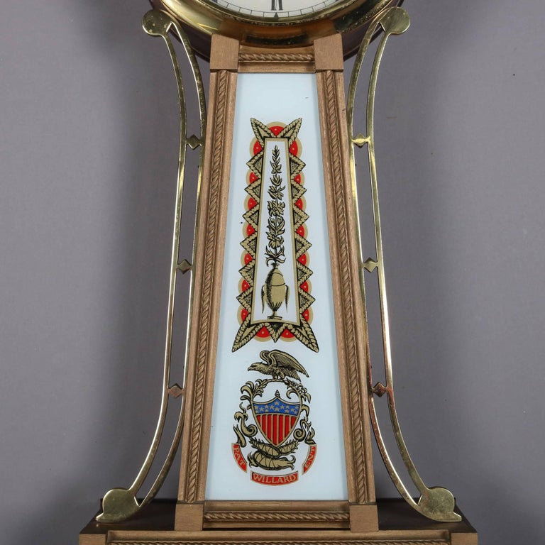 Federal Style Nautical Battle Scene Banjo Wall Clock by Aaron Willard ...