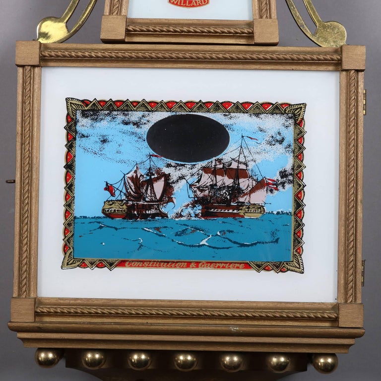 Federal Style Nautical Battle Scene Banjo Wall Clock by Aaron Willard ...