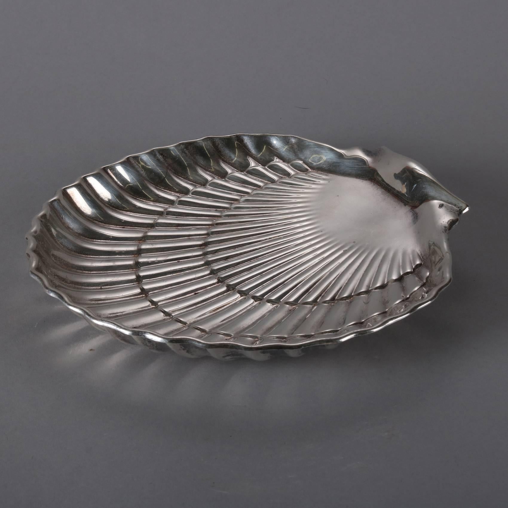 Antique Gorham Sterling Silver Scallop Shell Form Dresser Tray ...