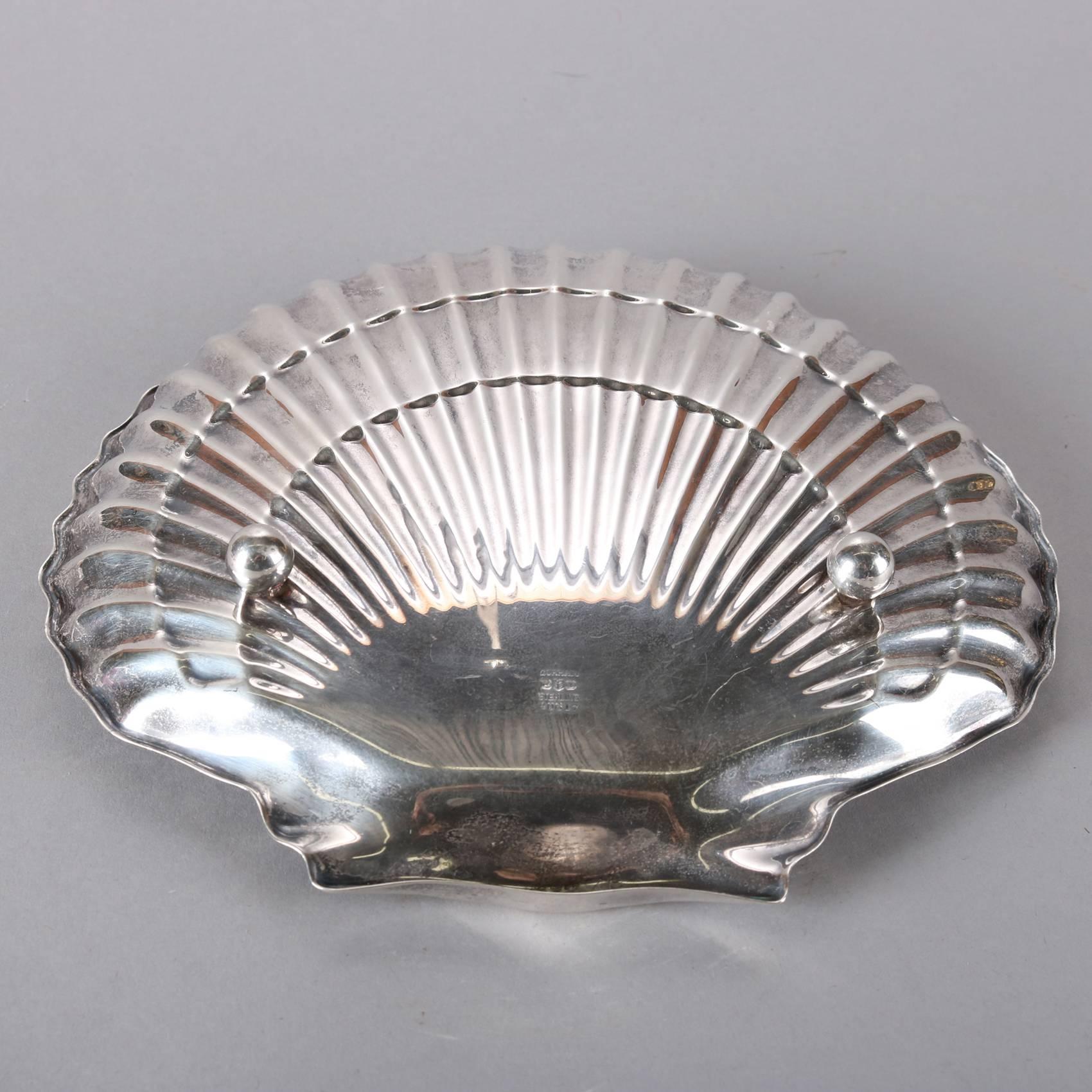 Antique Gorham Sterling Silver Scallop Shell Form Dresser Tray ...