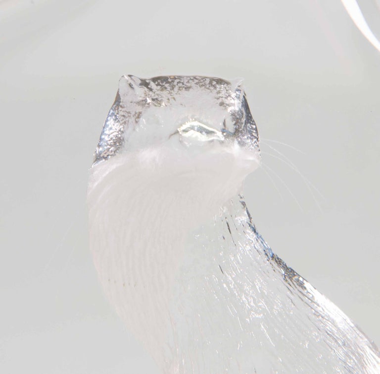 Crystal Otter Made by Mats Jonasson, Sweden at 1stDibs