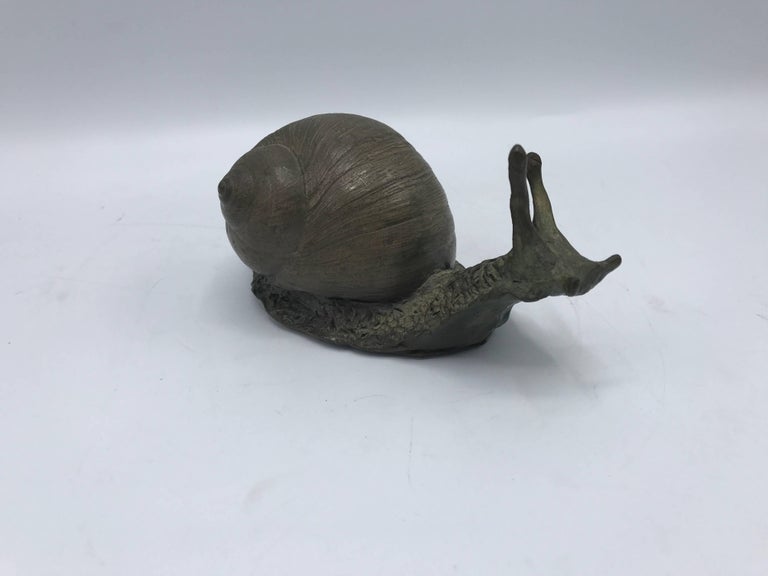 1970s WH Turner Bronze Snail at 1stdibs