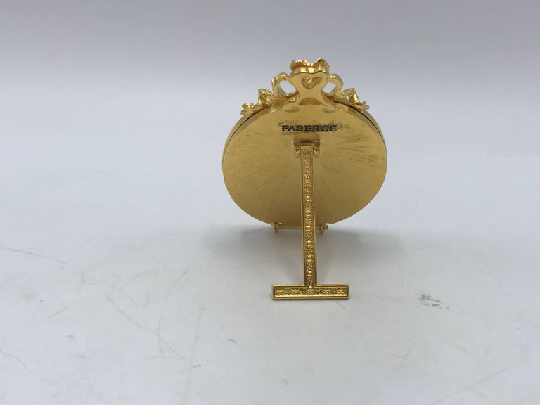 Fabergé Blue Enamel Oval Picture Frame at 1stDibs