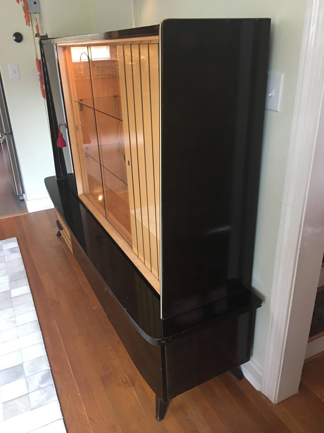 1950's Mid-Century Modern German Shrunk Cabinet For Sale at 1stdibs