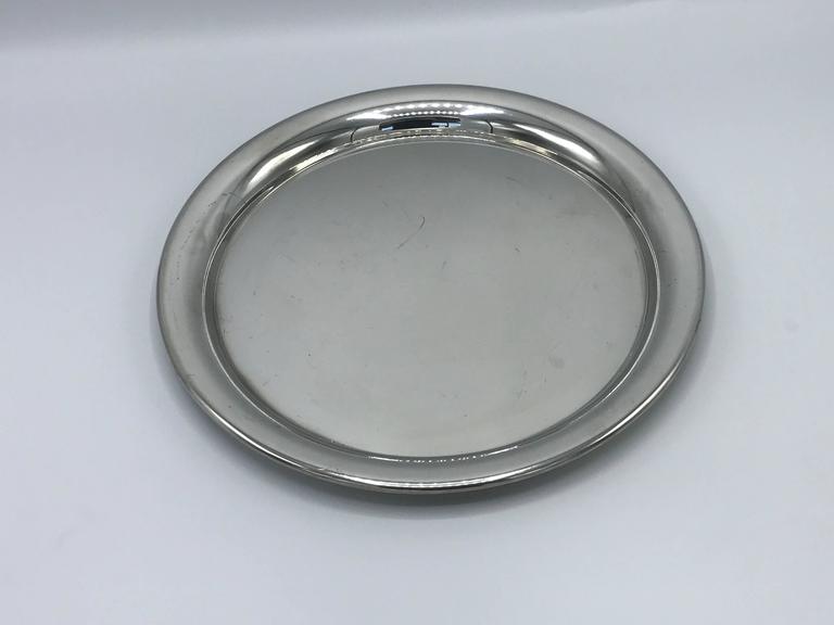 1960s Cartier Silver Serving Plate with Box For Sale at 1stDibs ...