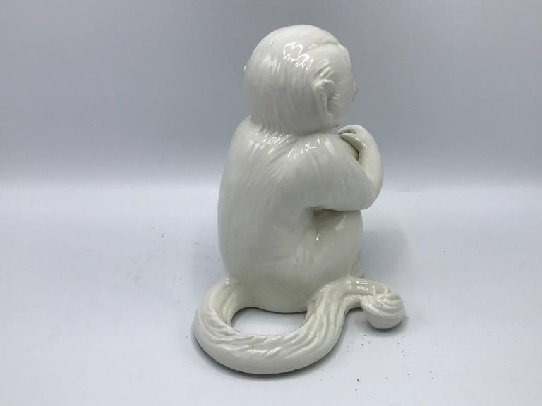1970s Italian Ceramic Monkey Sculpture at 1stDibs