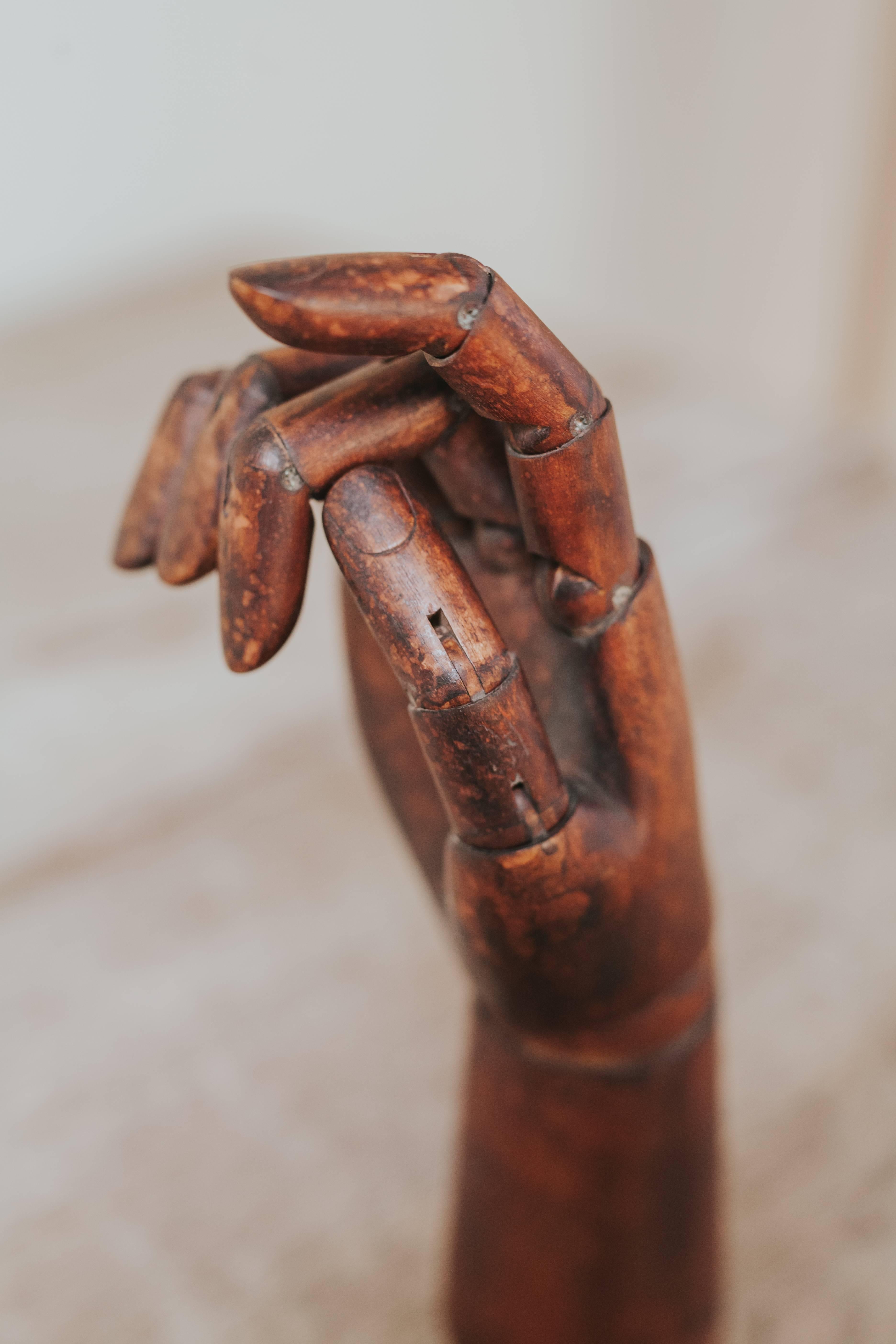 19th Century Wooden Mannequin or Manikin Hand at 1stDibs | wooden ...