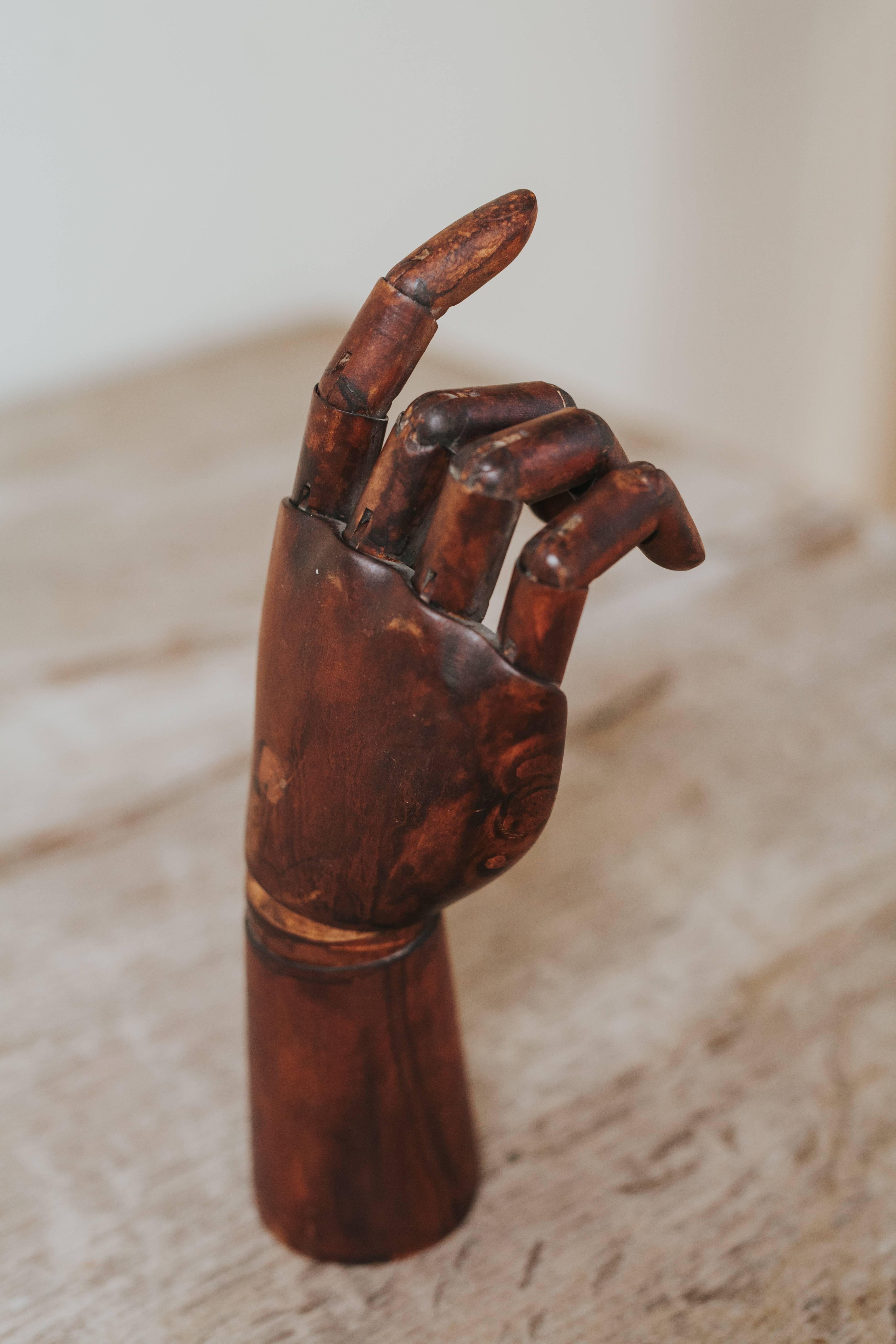 19th Century Wooden Mannequin or Manikin Hand at 1stDibs | wooden ...