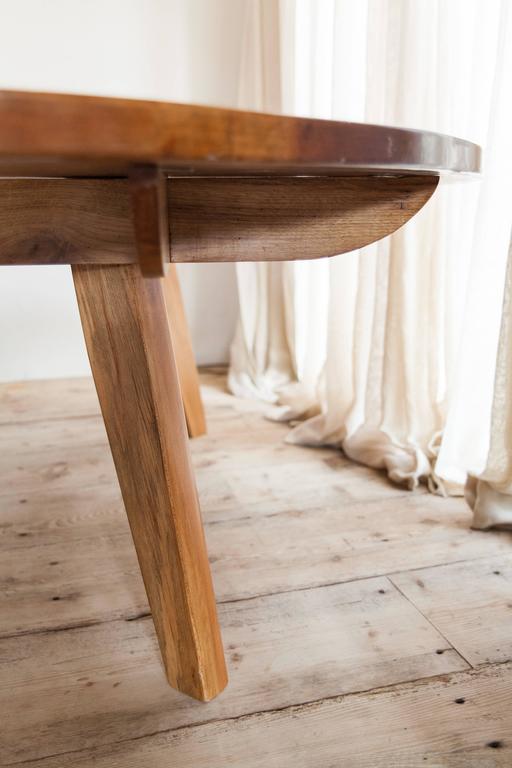 Customized Plane Wood Circular Table For Sale at 1stDibs