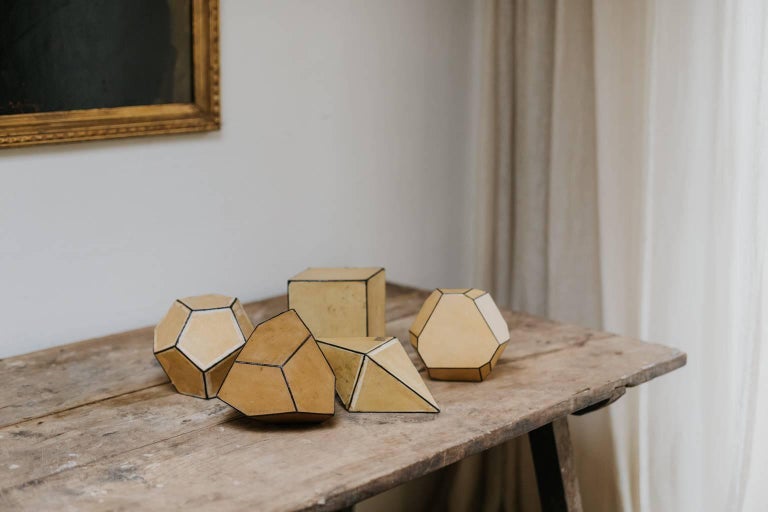 Five Cardboard Crystal Forms at 1stDibs