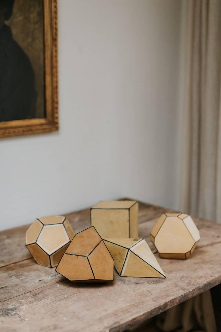 Five Cardboard Crystal Forms at 1stDibs
