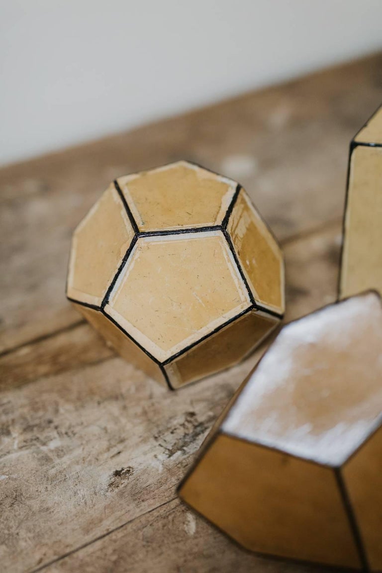 Five Cardboard Crystal Forms at 1stDibs