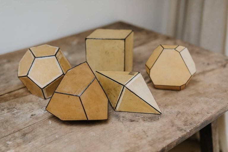 Five Cardboard Crystal Forms at 1stDibs