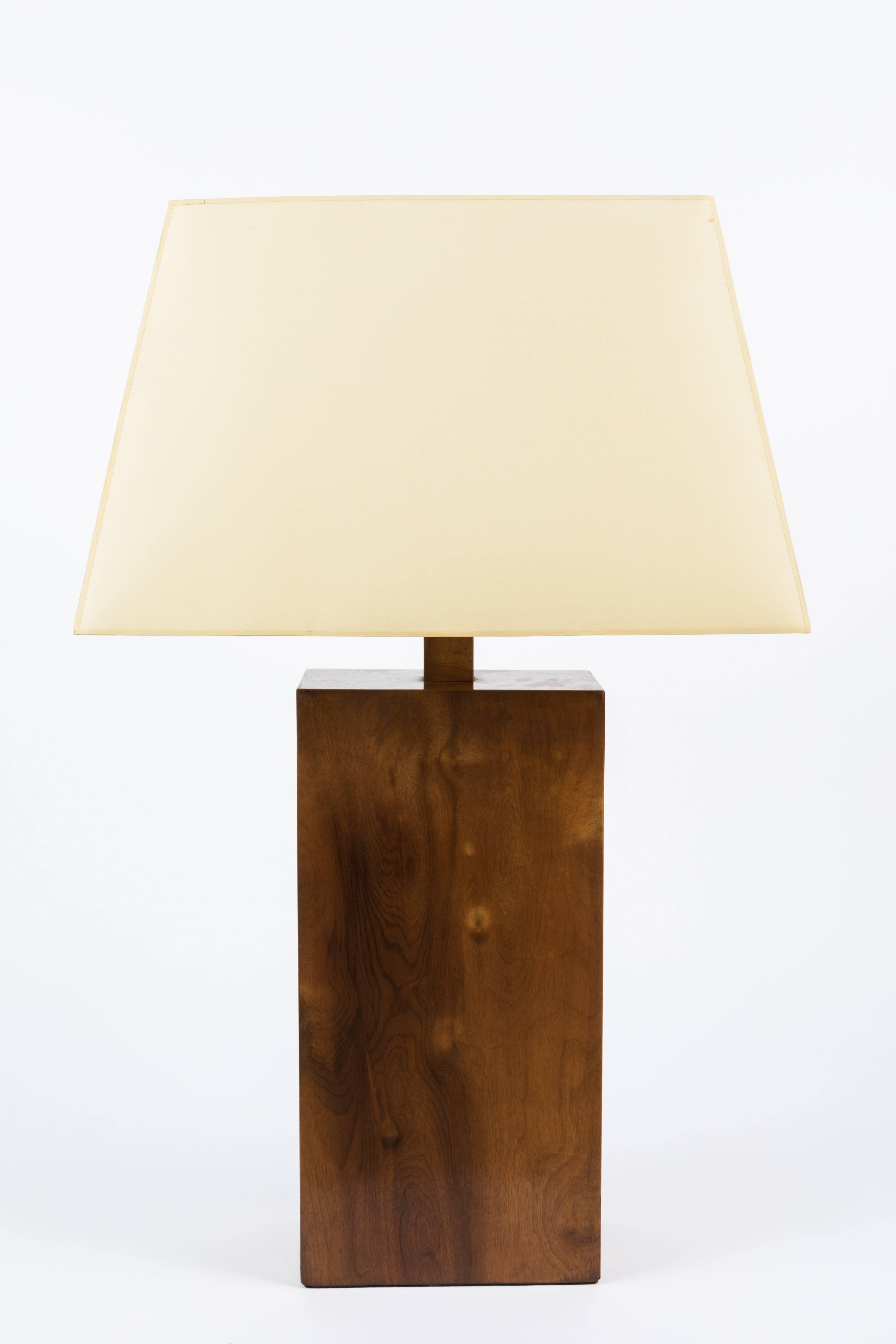 Pair of Modernist Block-Form Table Lamps at 1stDibs