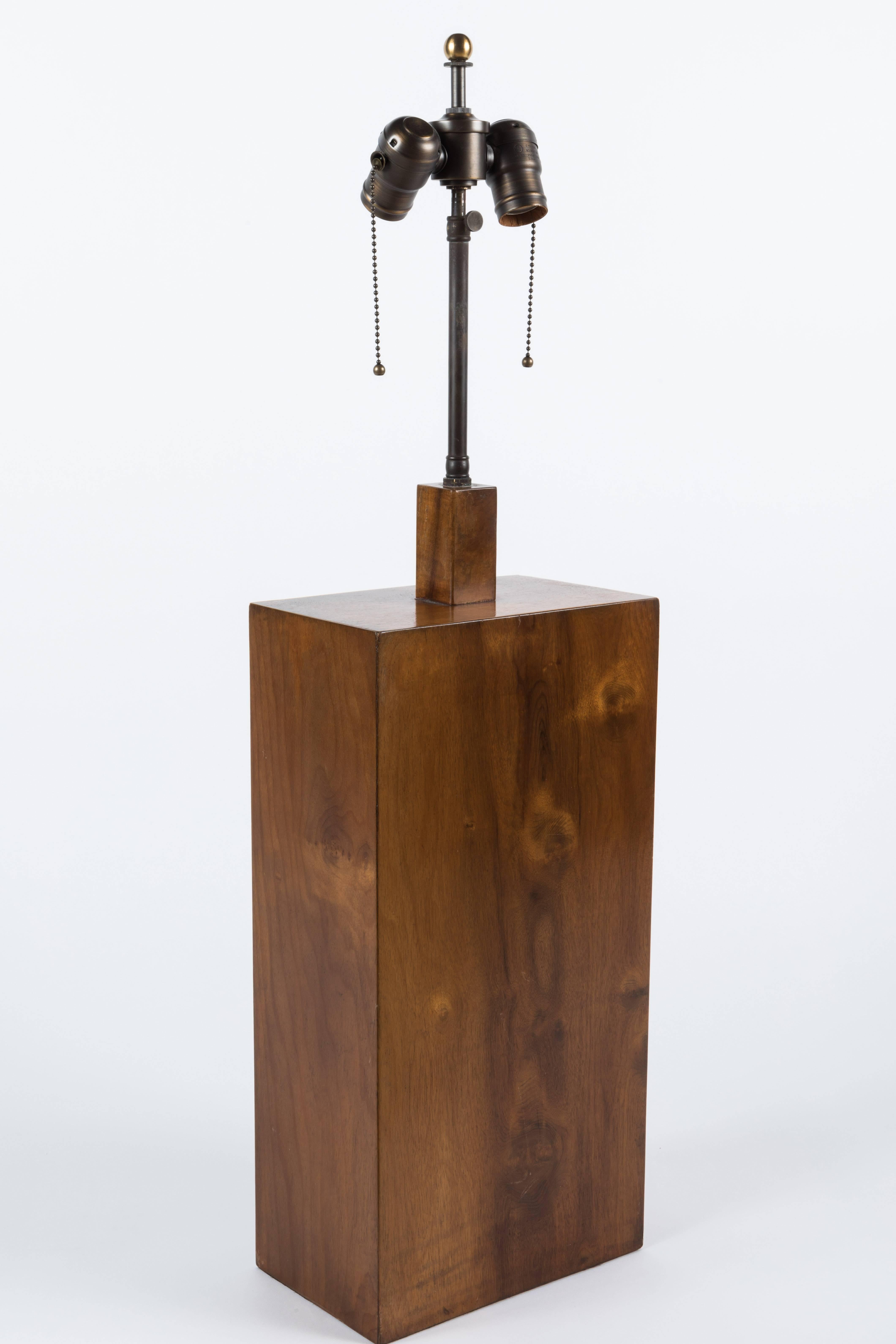 Pair of Modernist Block-Form Table Lamps at 1stDibs