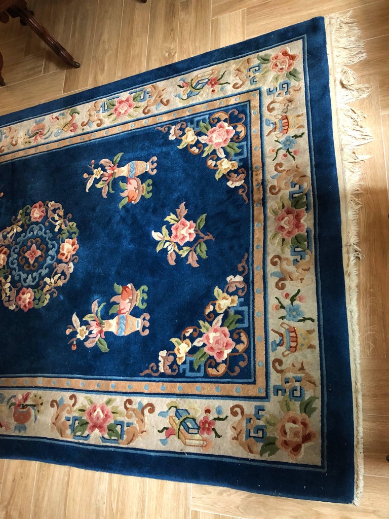 Italian Floral Wool Carpet 2,50 m at 1stDibs