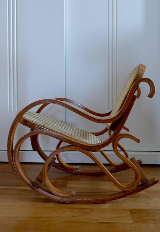 Vintage Bentwood Child's Rocking Chair, circa 1940s For Sale at 1stDibs