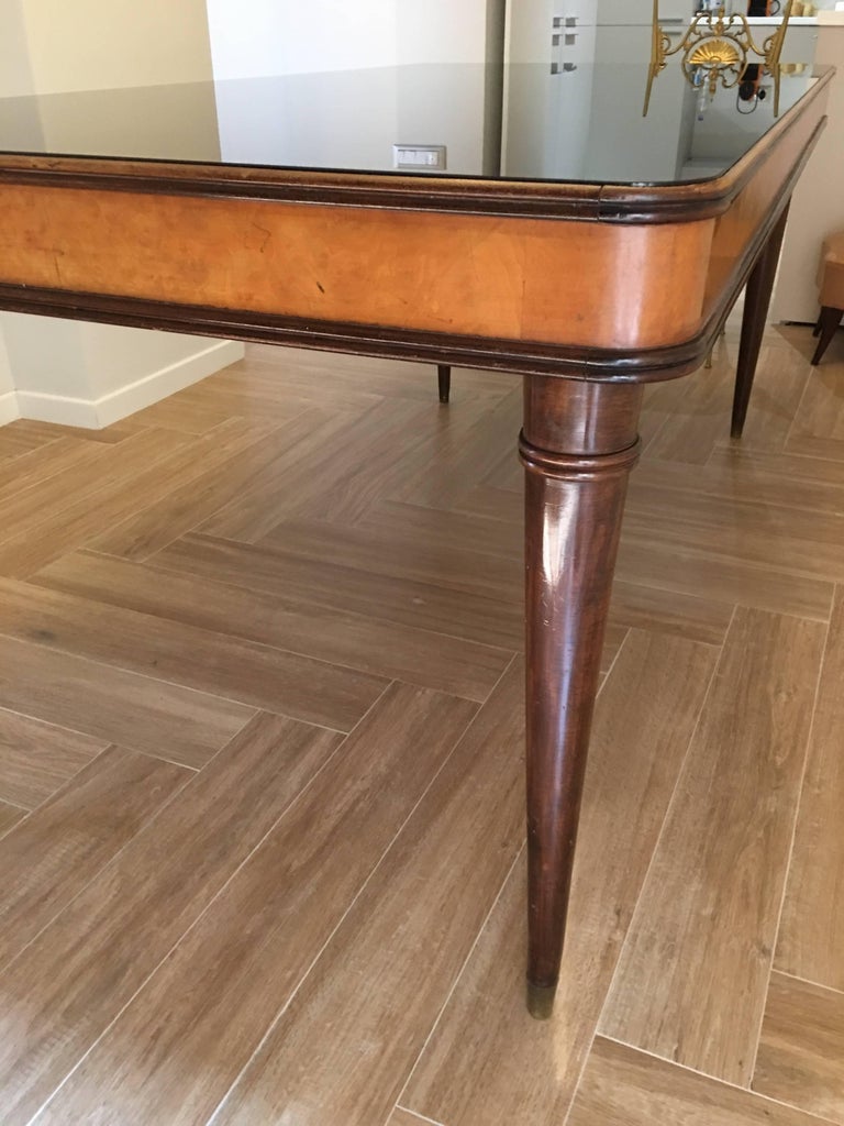 On Sale Italian Design Mid Century Modern Purple Glass Table for Six at ...