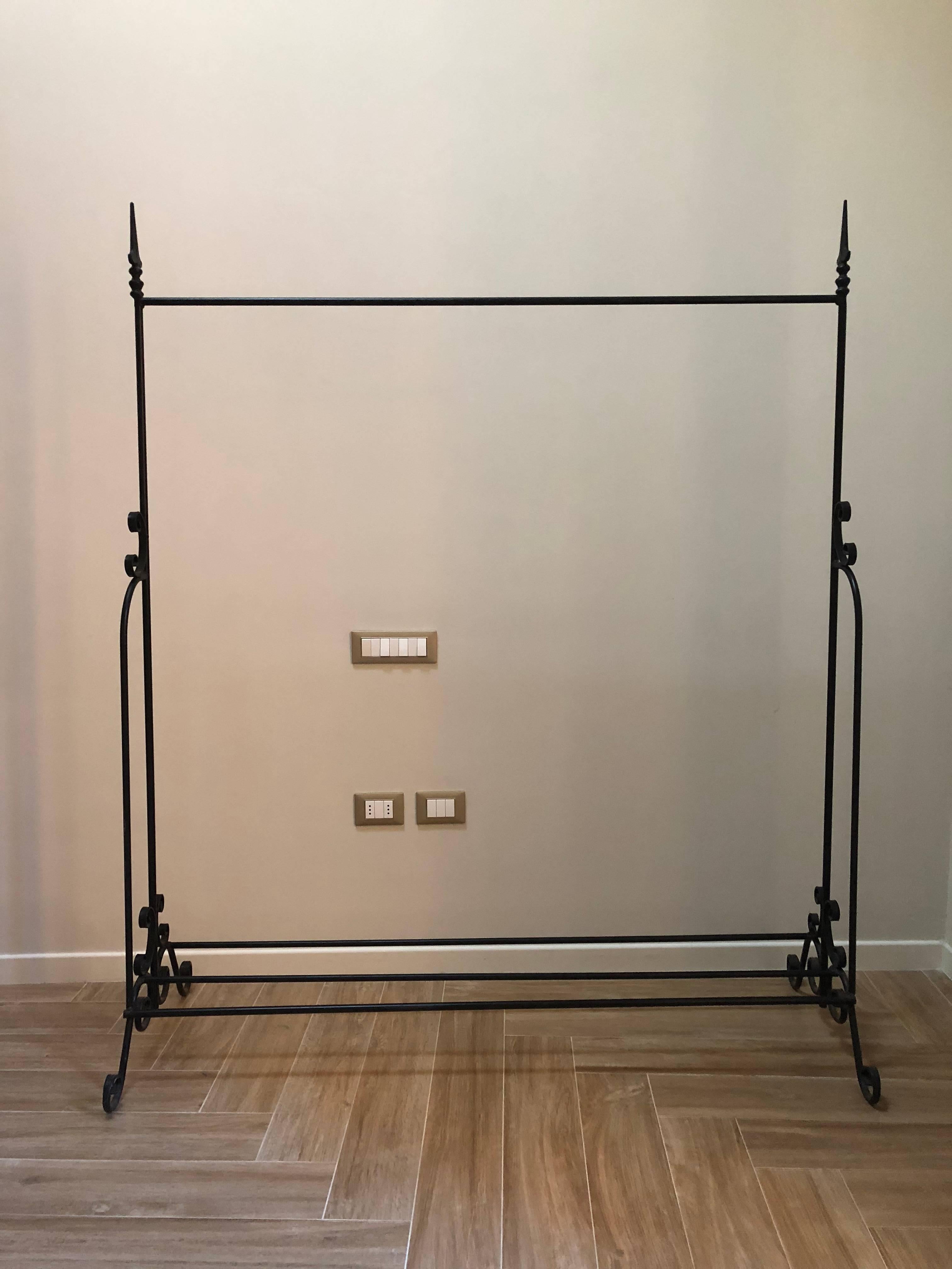 Mid Century Modern Italian Iron Standing Coat Rack For Sale at 1stDibs ...