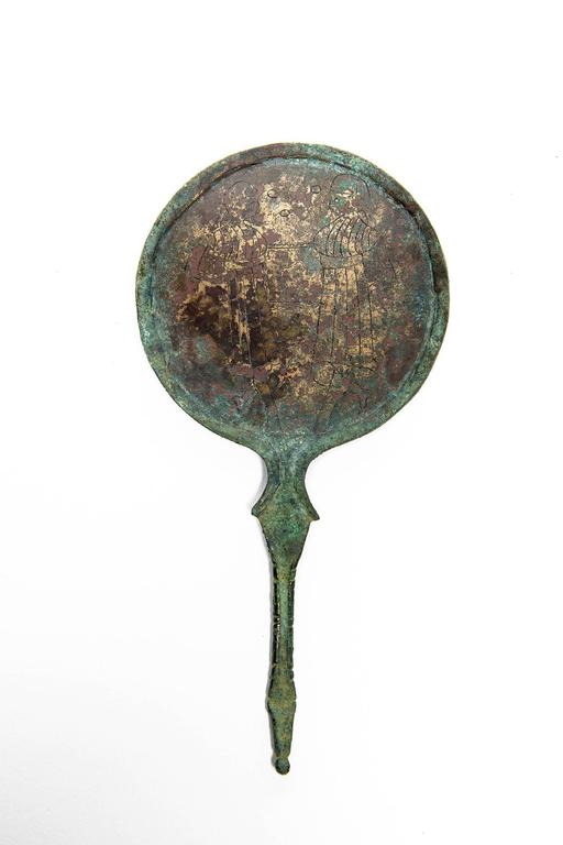 Ancient Etruscan Bronze Mirror For Sale at 1stDibs