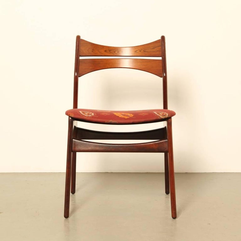 Erik Buck Model 310 Dining Room Chairs Set of Six For Sale at 1stDibs