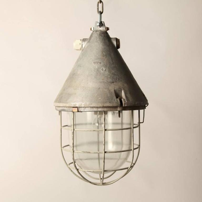 Industrial European Aluminium Lamp For Sale at 1stDibs