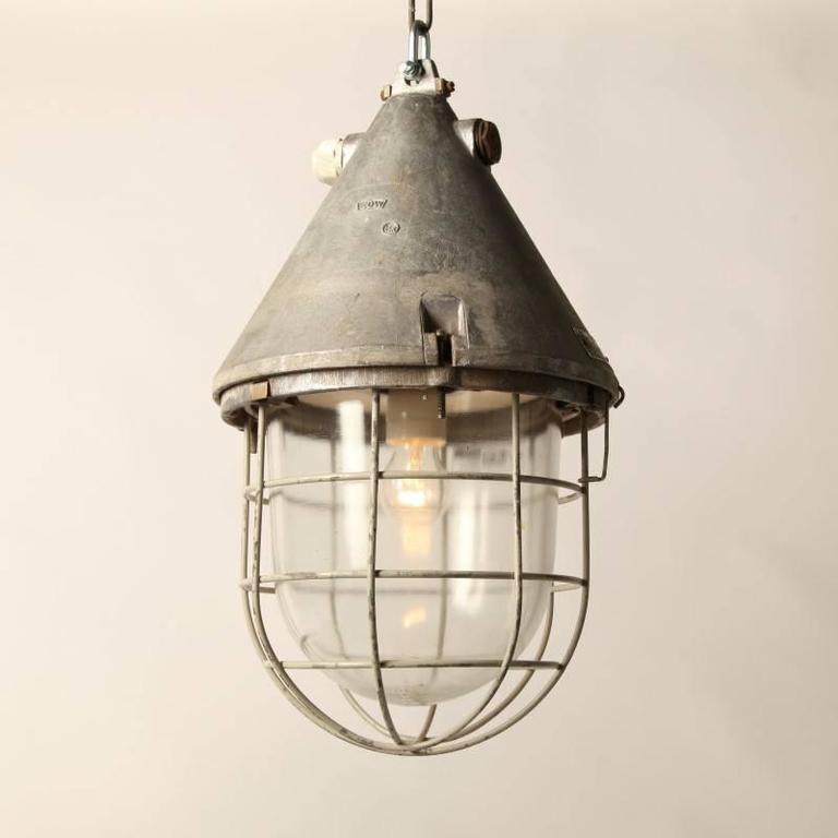 Industrial European Aluminium Lamp For Sale at 1stDibs
