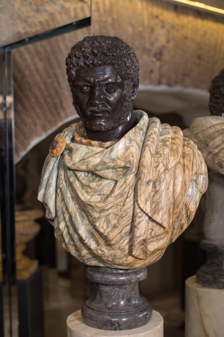 19th Century Roman Marble Bust Sculpture of Emperor Caracalla in ...