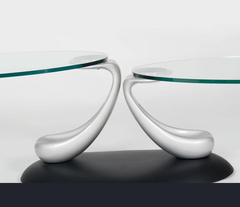 Papillon Extension Coffee Table by Gamba and Guerra, 1980s at 1stDibs