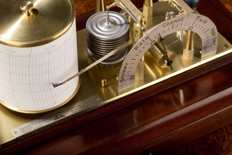 Antique Mahogany Cased Barograph by Negretti and Zambra, London For ...